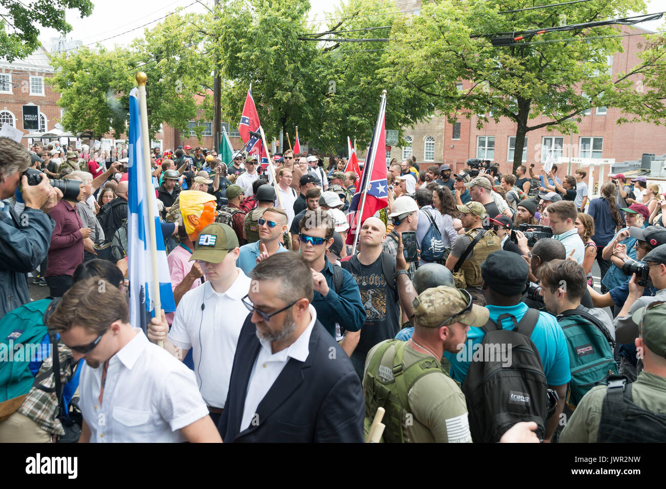 Charlottesville, United States. 12th Aug, 2017. Neo-Nazis, white ...