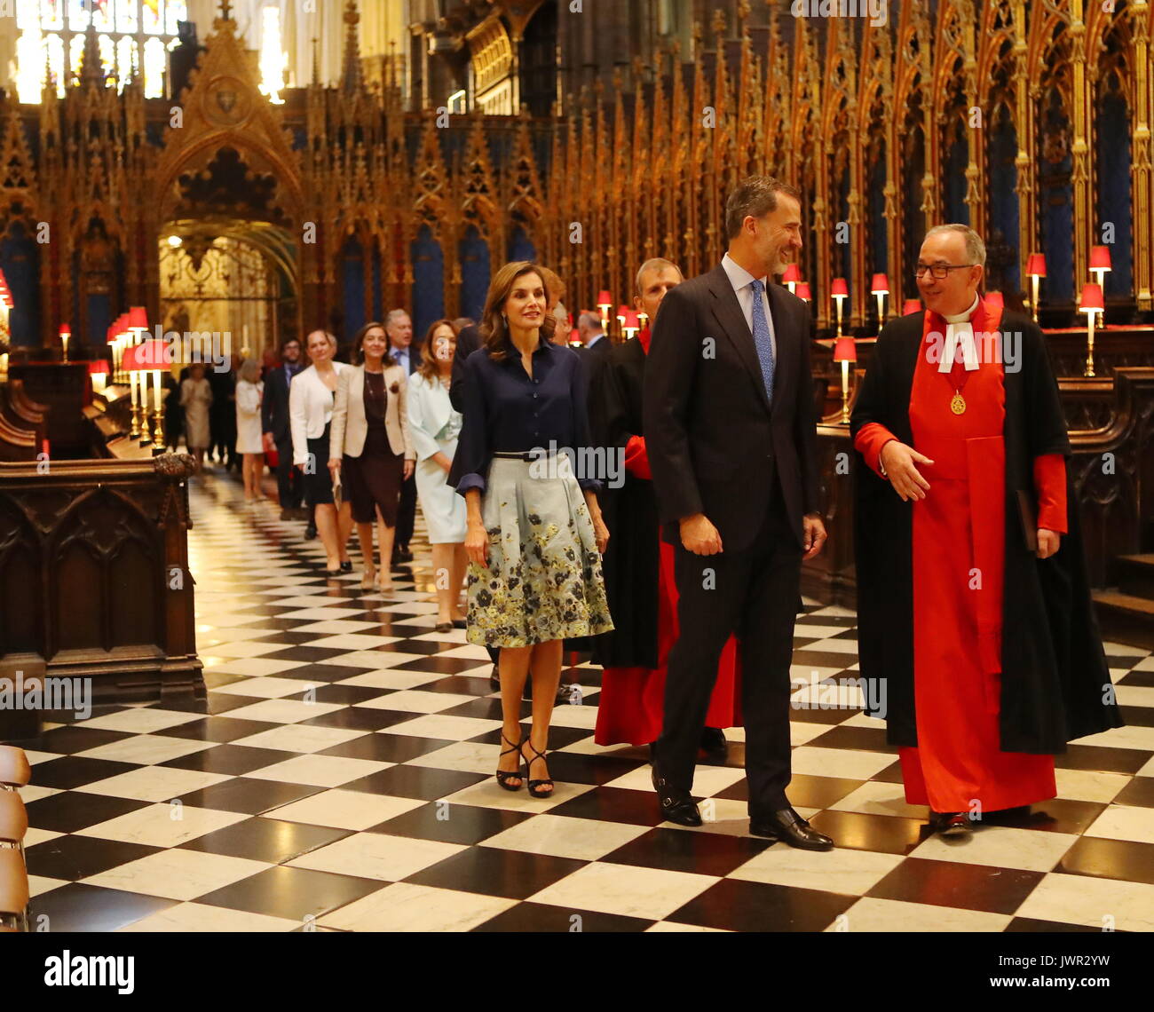 King Felipe and Queen Letizia of Spain visit Westminster Abbey ...