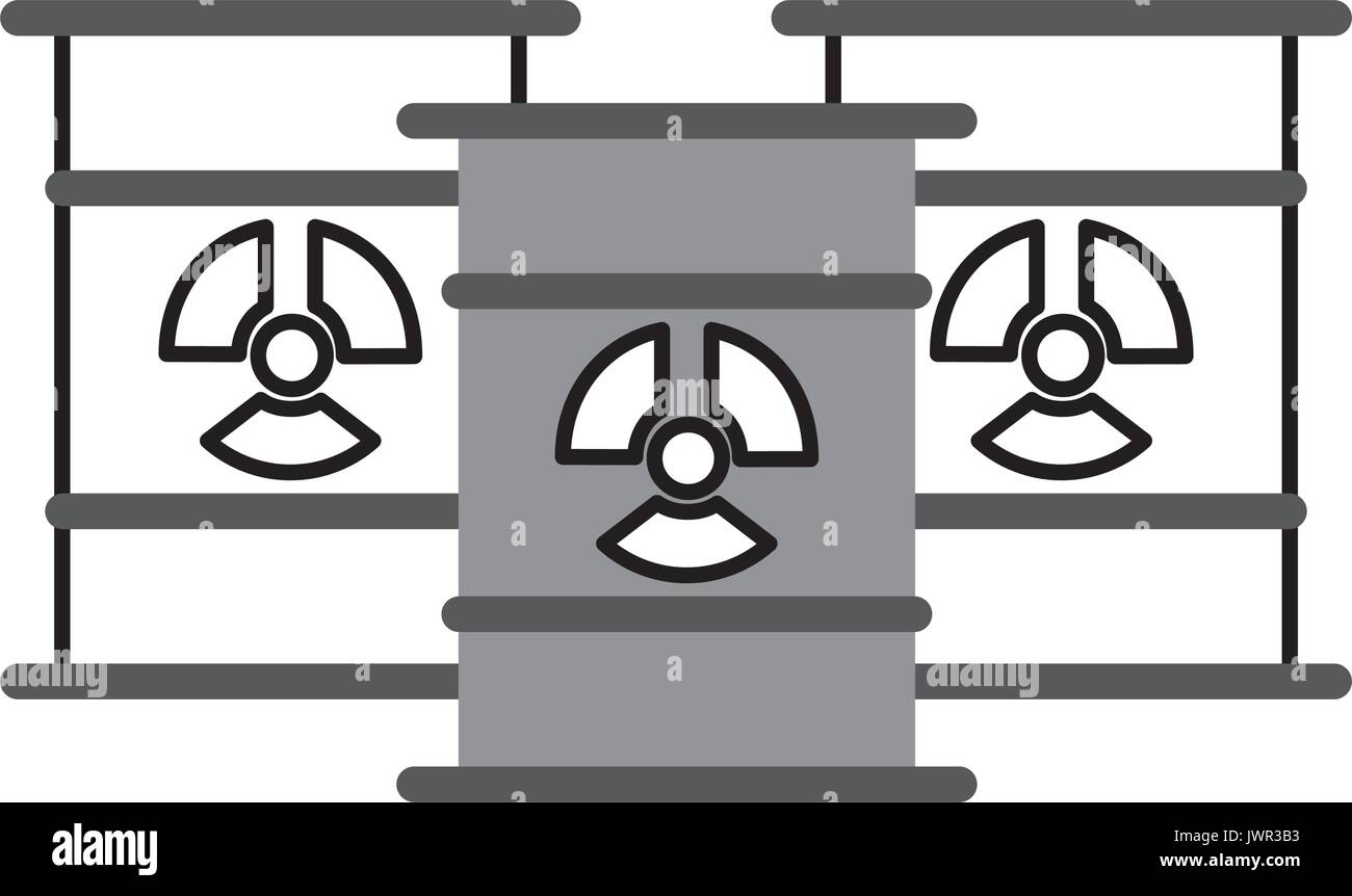 Nuclear barrels isolated icon hi-res stock photography and images - Alamy