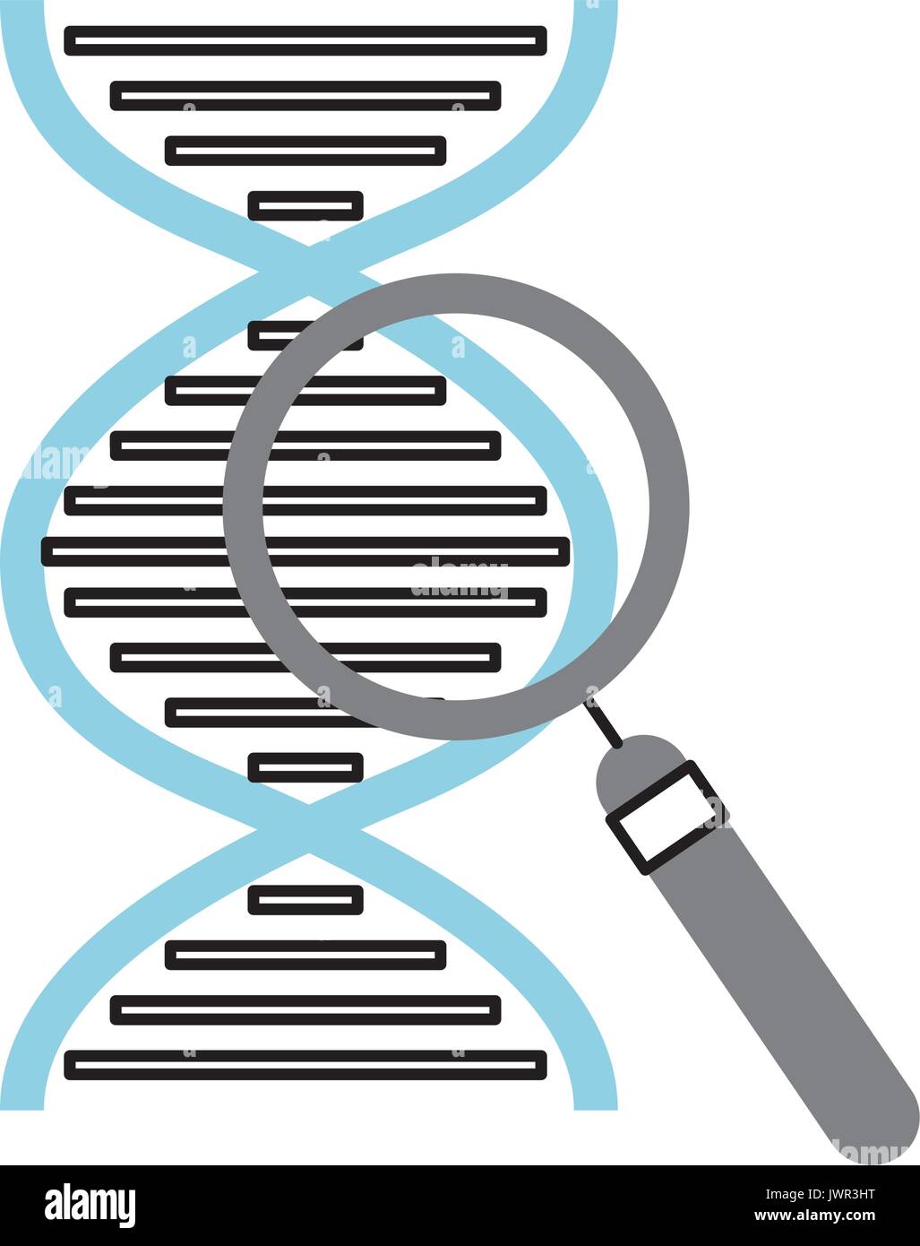 Vector magnifying glass molecule icon hi-res stock photography and ...