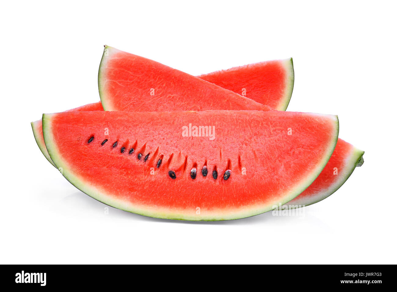 slice of fresh watermelon isolated on white background Stock Photo - Alamy