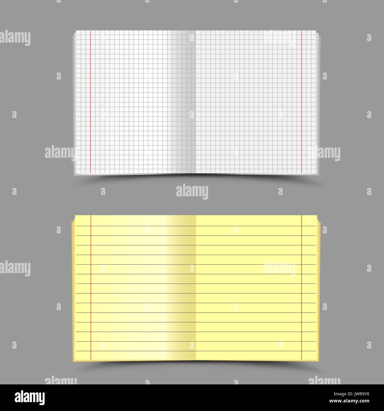 School notebook gray background Stock Vector Image & Art - Alamy