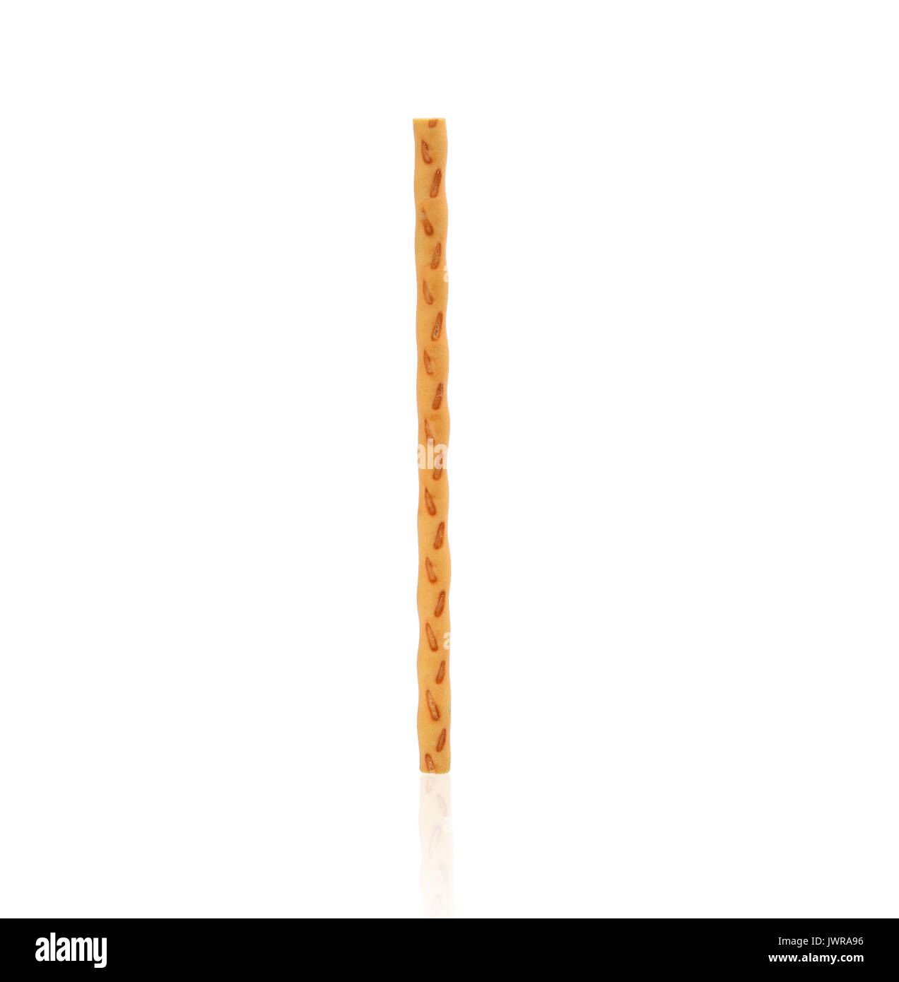 single biscuit stick isolated on white background Stock Photo - Alamy