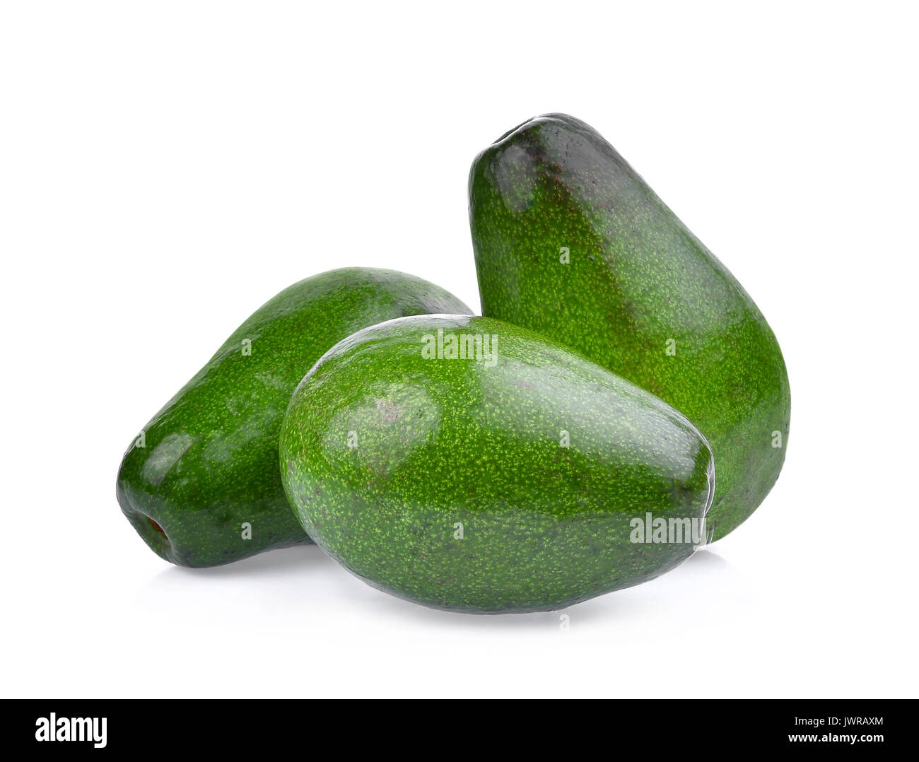 fresh three whole avocado isolated on white background Stock Photo - Alamy