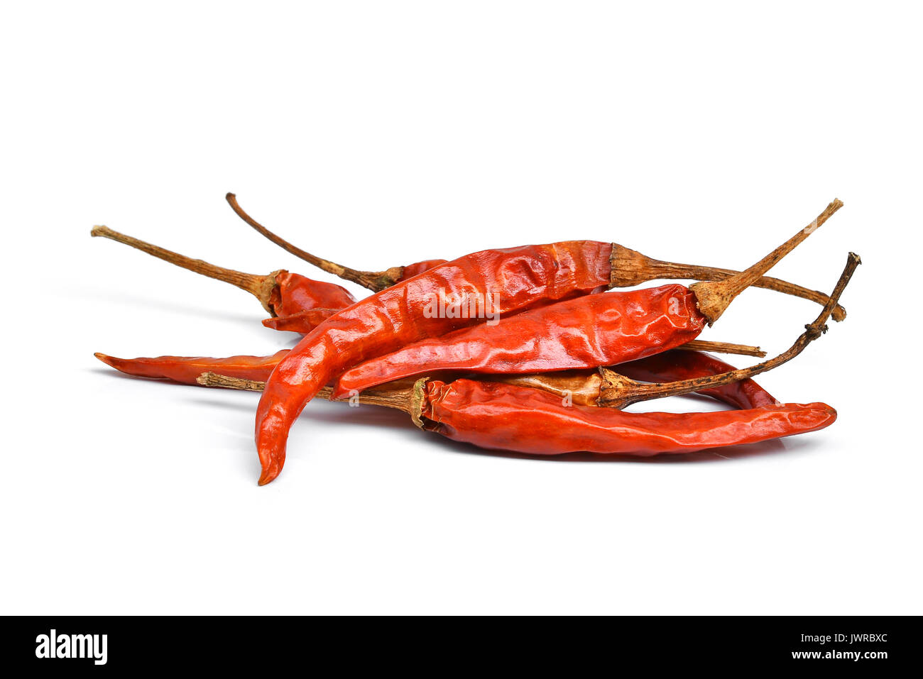 dried chilli isolated on white background Stock Photo - Alamy