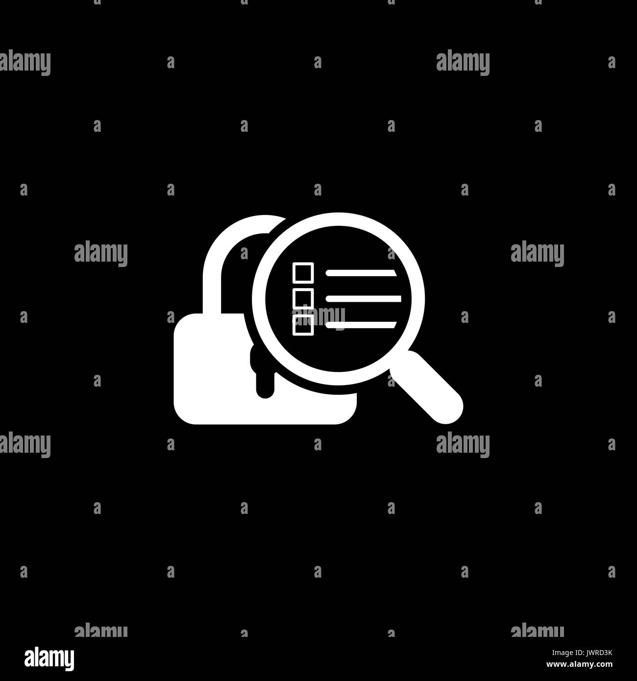 Security Scan Icon Flat Design Stock Vector Image And Art Alamy