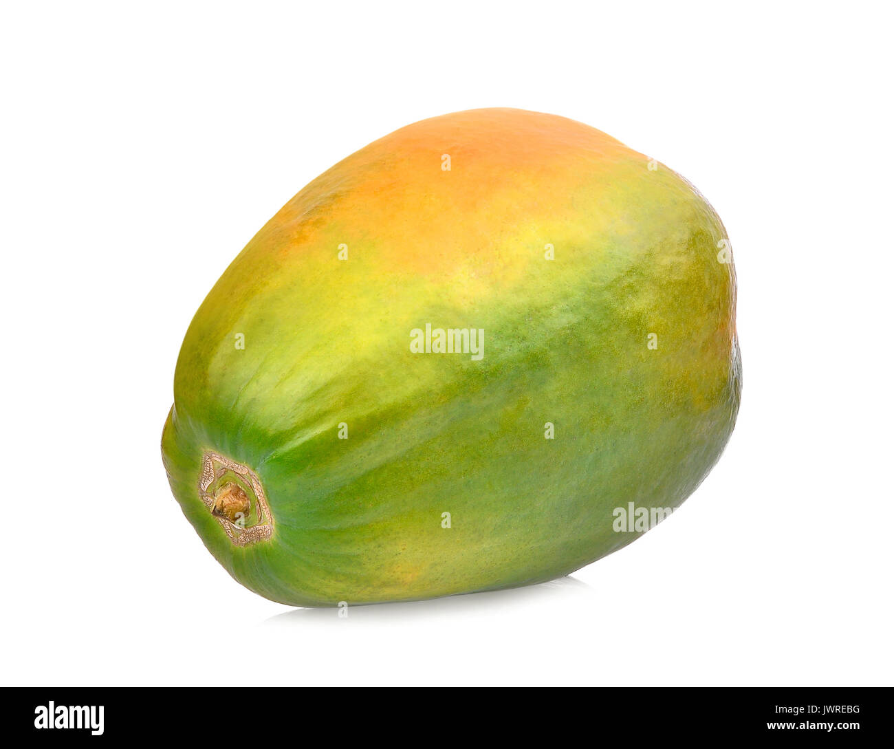 whole ripe papaya isolated on white background Stock Photo - Alamy