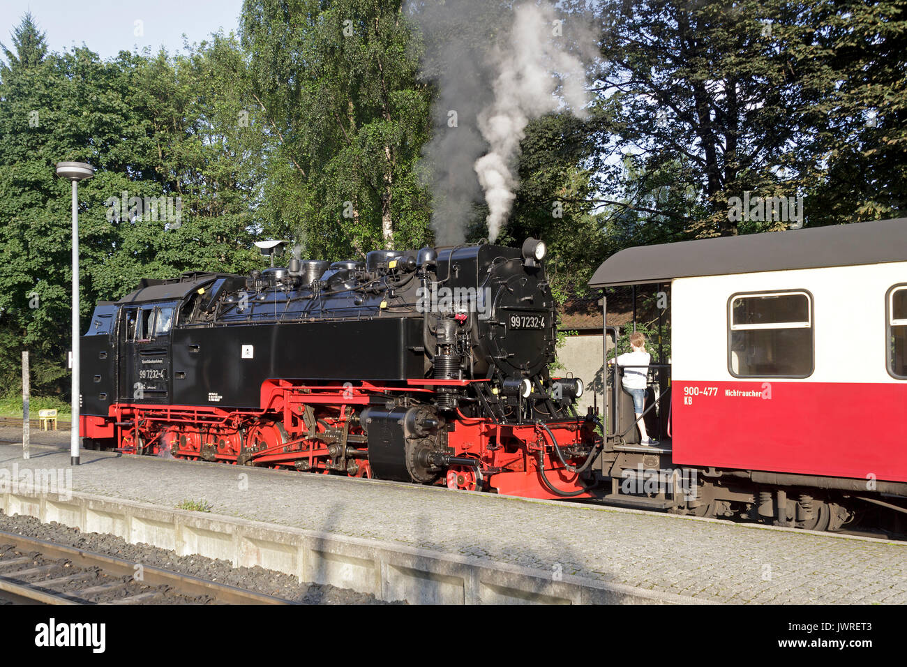 Station with steam engine hi-res stock photography and images - Alamy