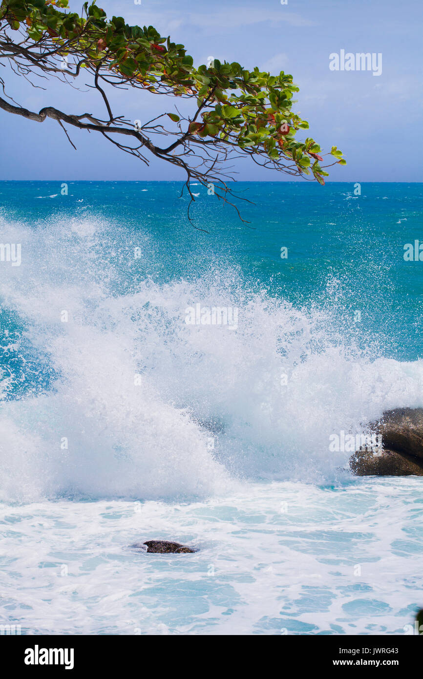 Stormy ocean waves beautiful seascape big powerful tide in action storm ...