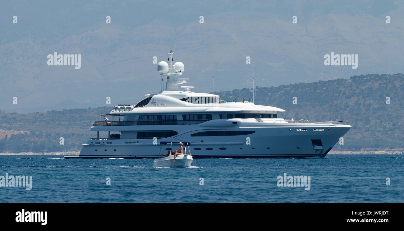 Super yacht Sea Rhapsody, Corfu Launched in 2012, the 65m luxury motor ...