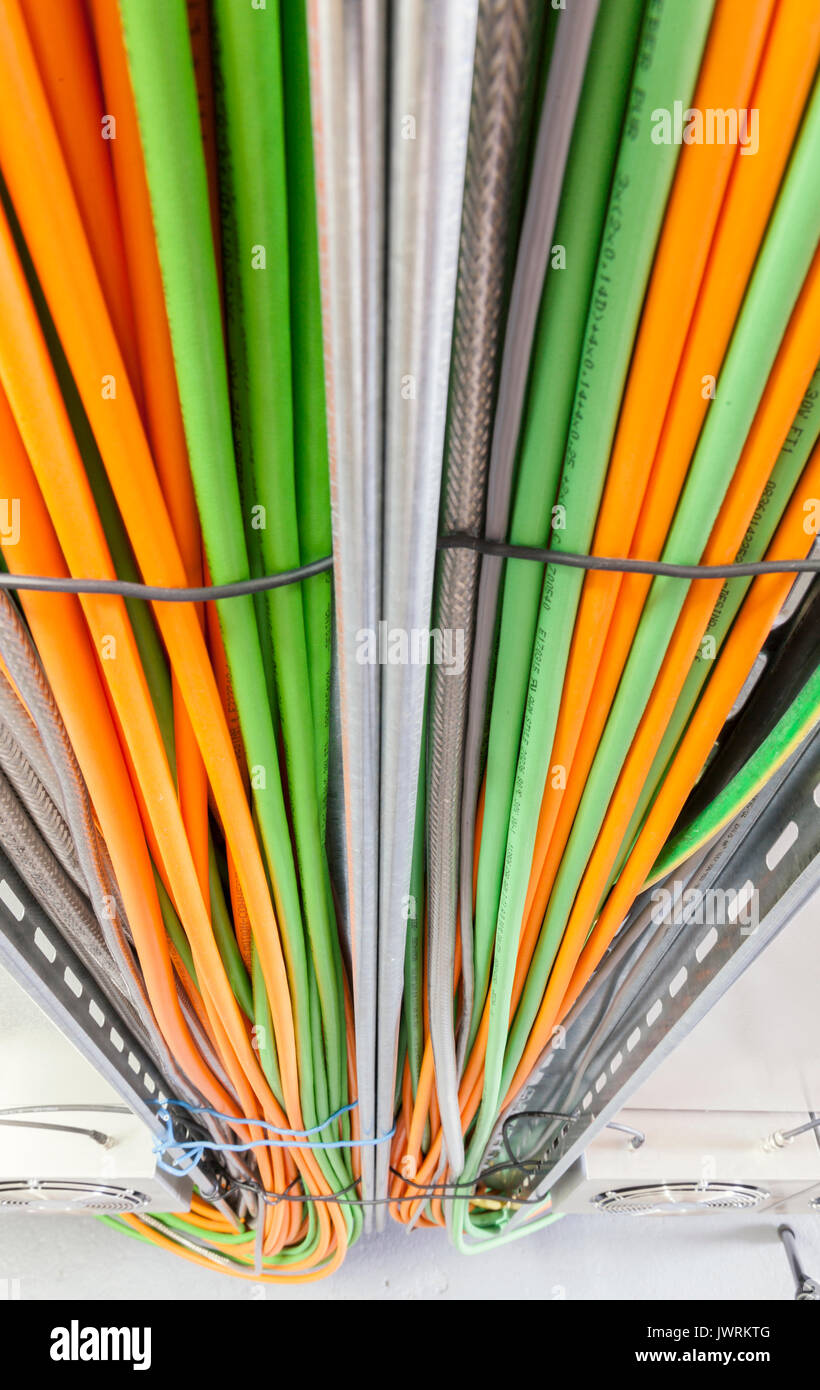 power cable system, close up Stock Photo - Alamy