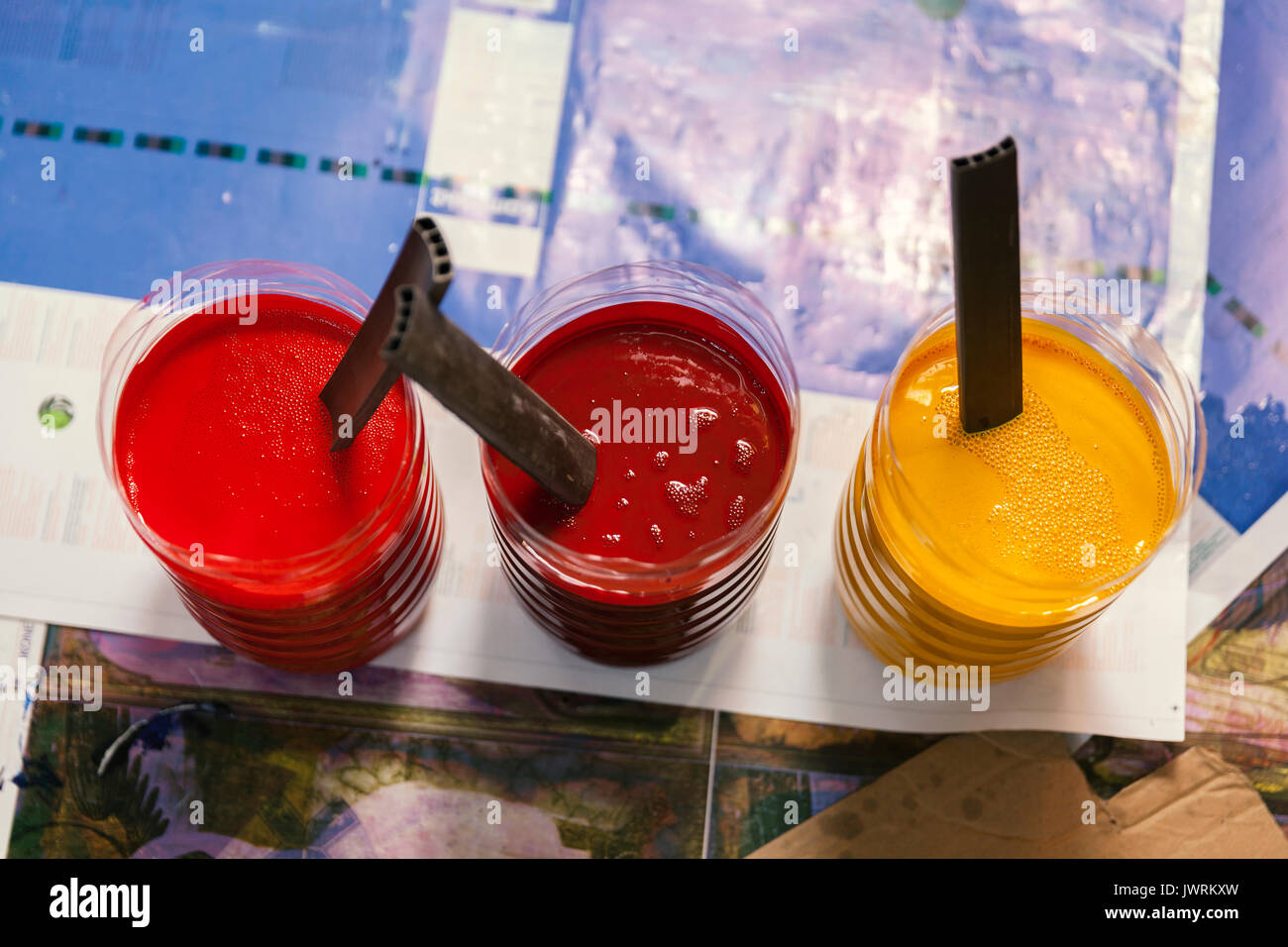 Printing inks hi-res stock photography and images - Alamy