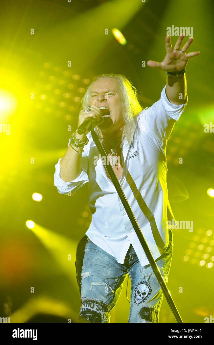 July 16, 2017. Kiev, Ukraine. Bernie Shaw, singer of british hard rock ...