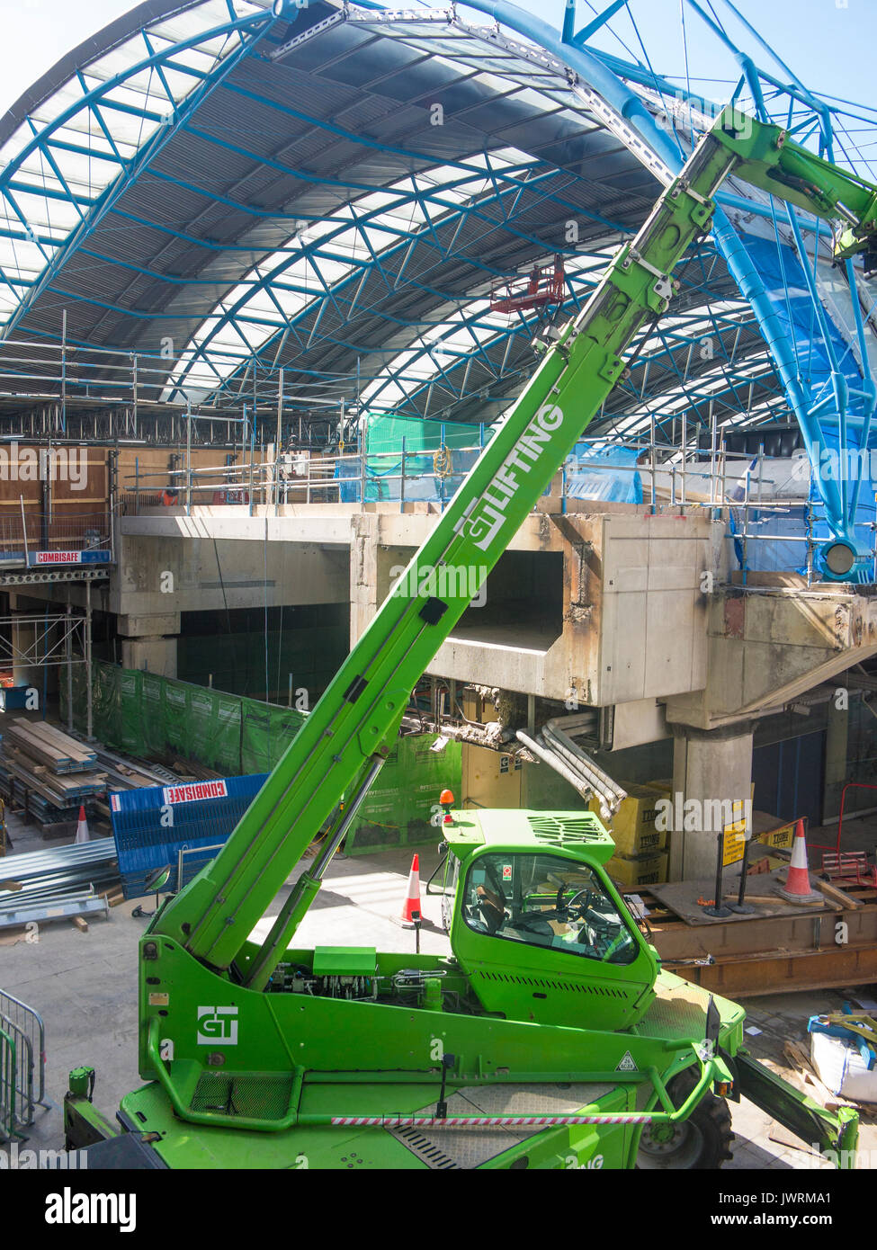 The redevelopment of Waterloo station to allow longer platforms but ...