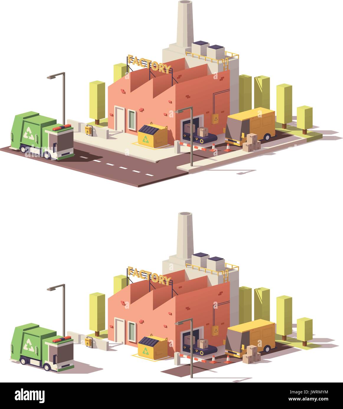 Factory map Stock Vector Images - Alamy