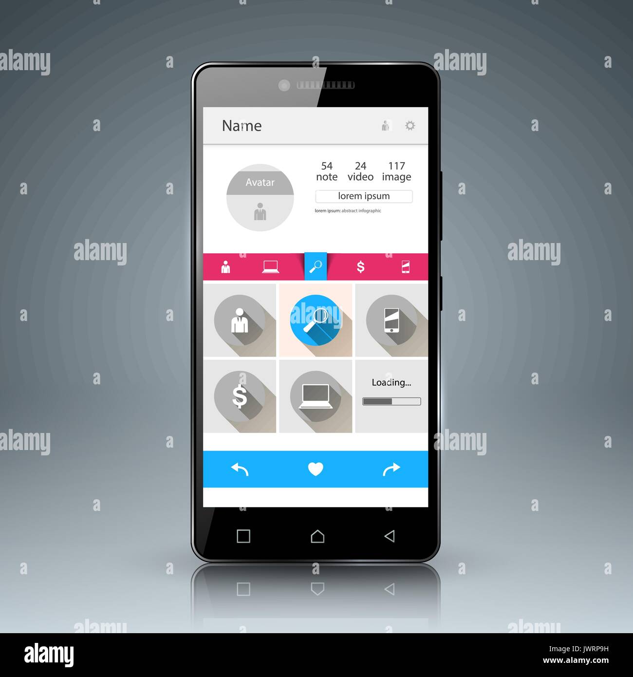 3D infographic. Smartphone icon Stock Vector Image & Art - Alamy