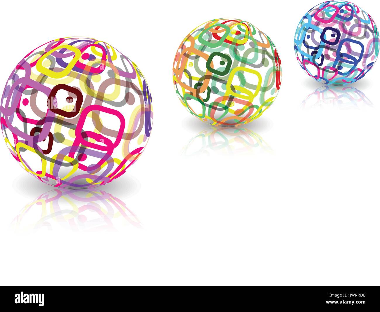3d shape sphere Stock Vector Images - Alamy