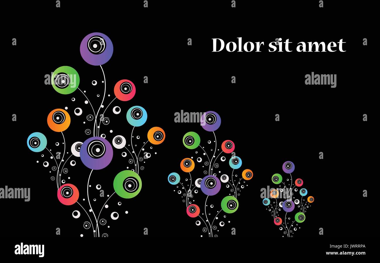 Stylized flowers. Abstract design Stock Vector Image & Art - Alamy