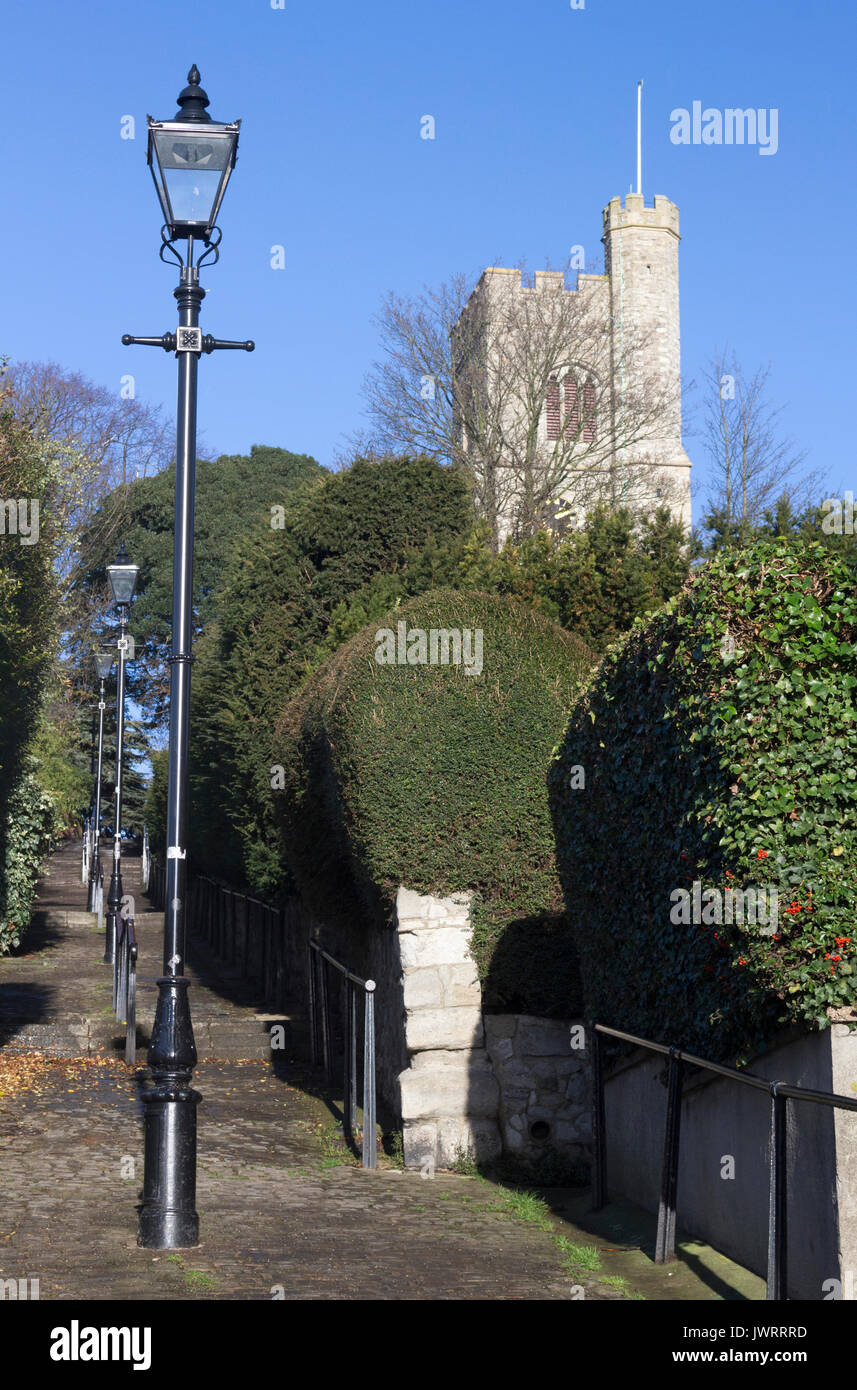 Church Hill Steps leading to St Clement's Church, Leigh-on-Sea, near ...