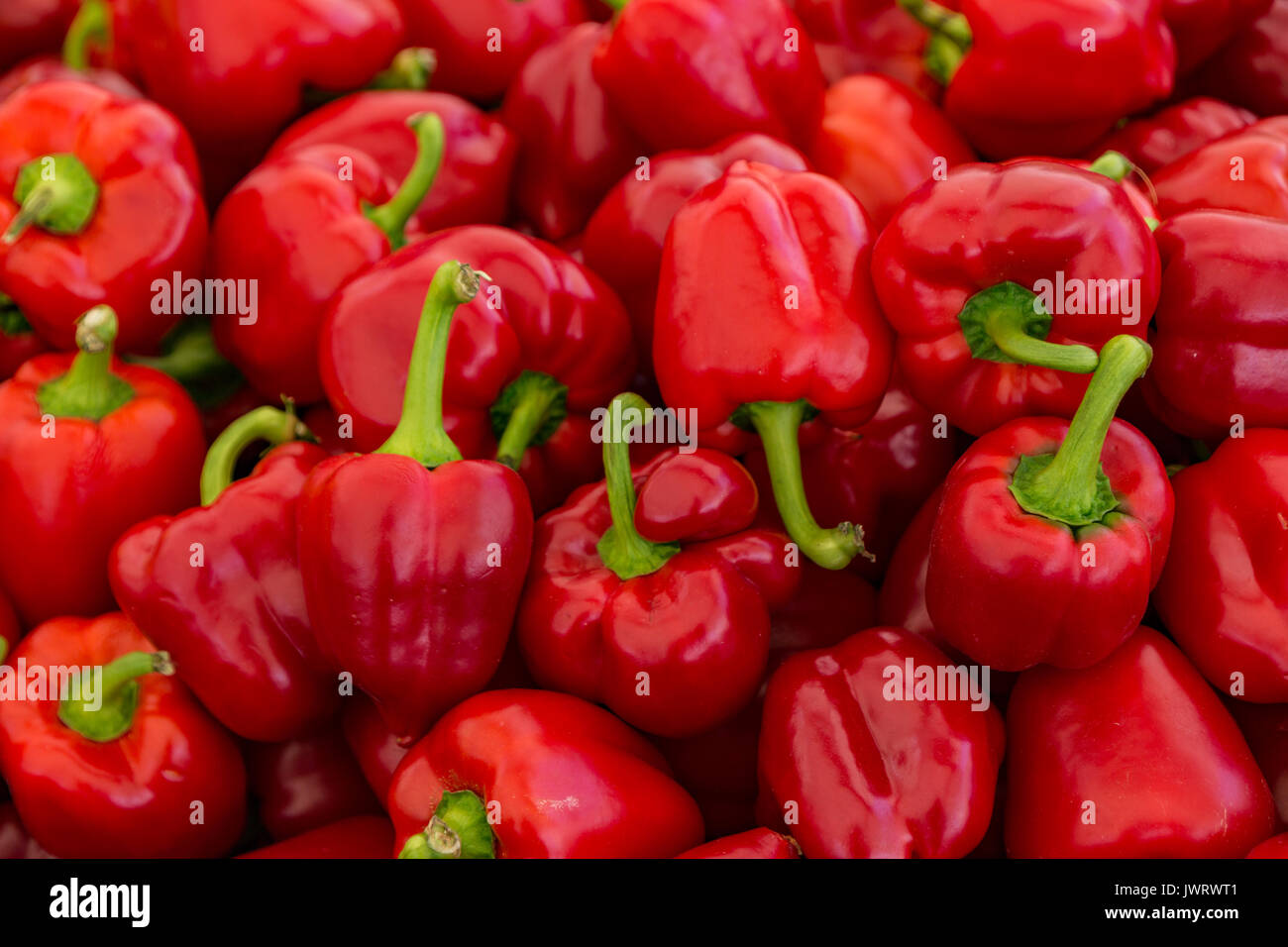 Bell peppers on table hi-res stock photography and images - Alamy