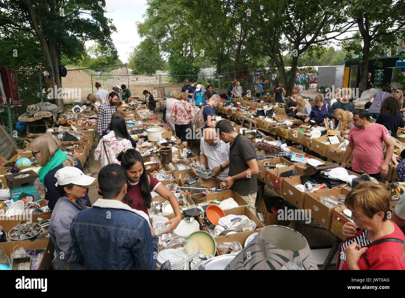 Mauerpark flea market in Prenzlauer Berg, Berlin Stock Photo - Alamy
