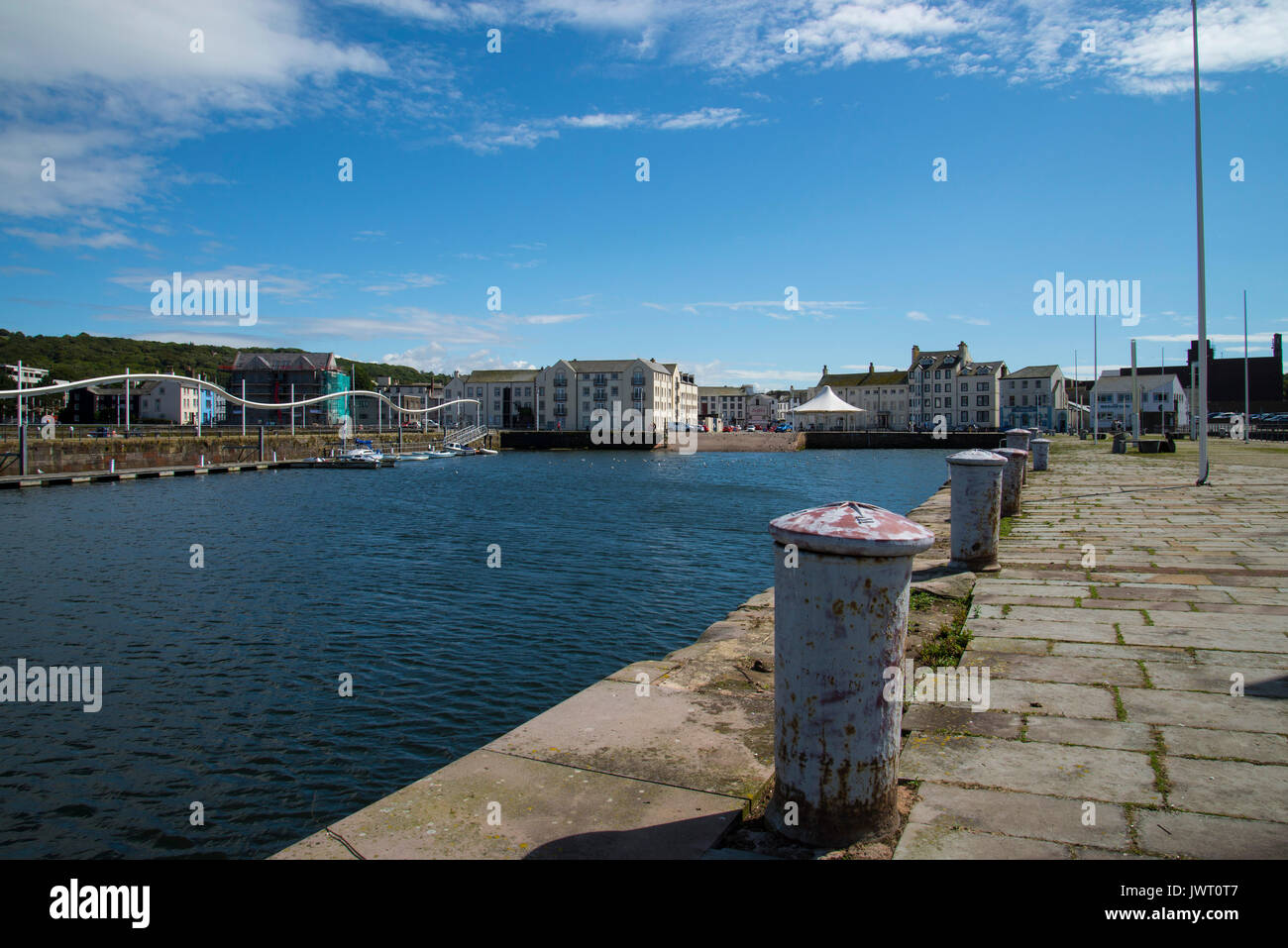 whitehaven harbour and marina Stock Photo - Alamy