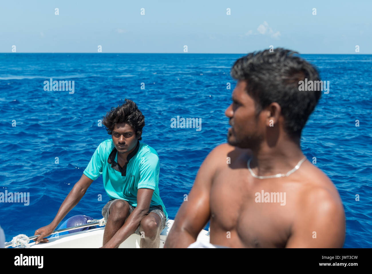 Maldives maafushi island beach people hi-res stock photography and ...