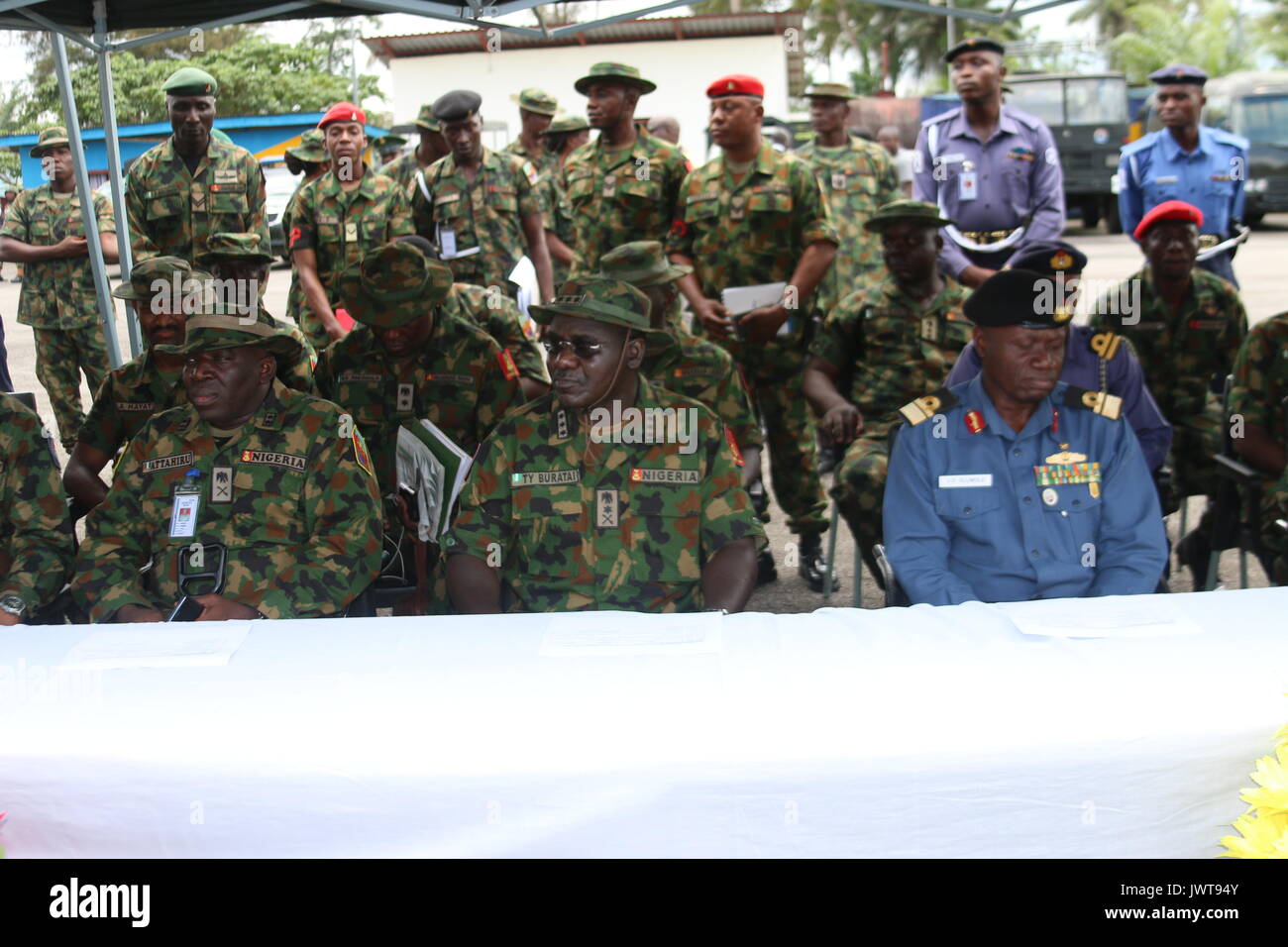 Nigerian army operation in Niger Delta Stock Photo - Alamy