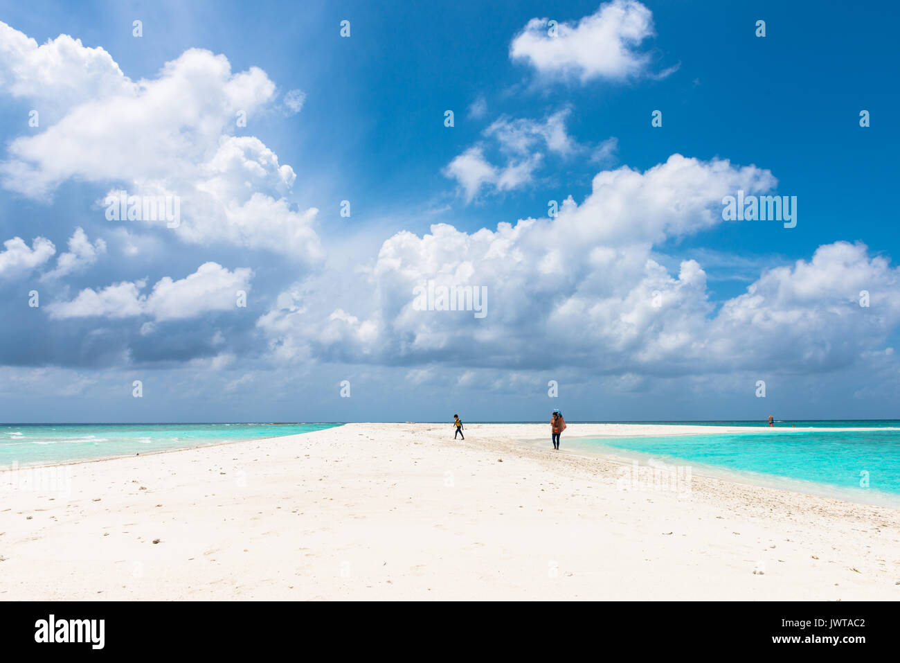 Maldives maafushi island beach people hi-res stock photography and ...
