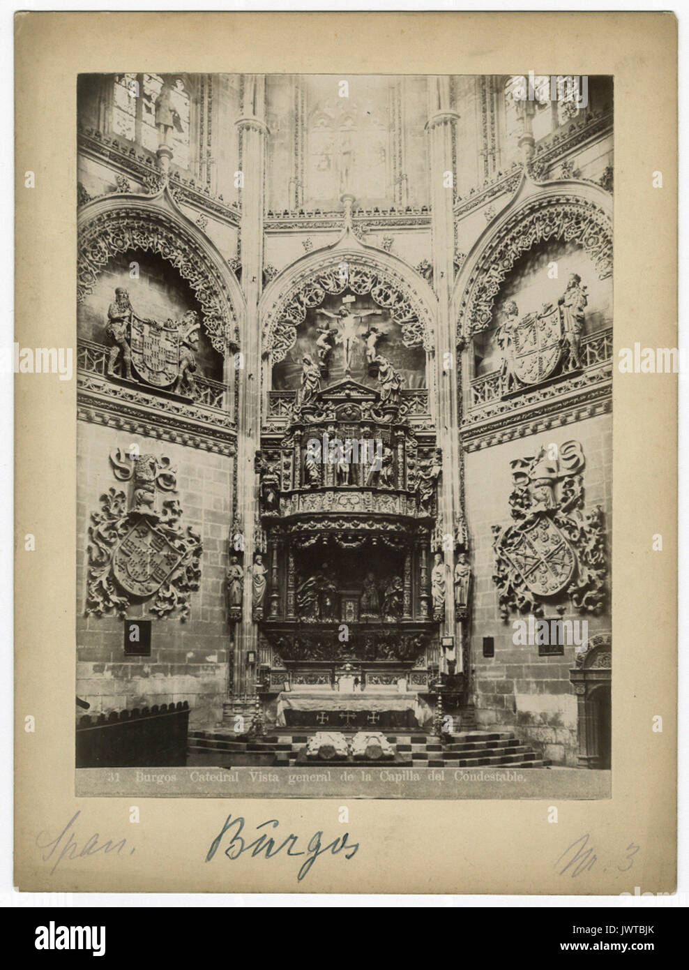 Burgos Catedral Vista general de la Capilla del Condestable Stock Photo ...