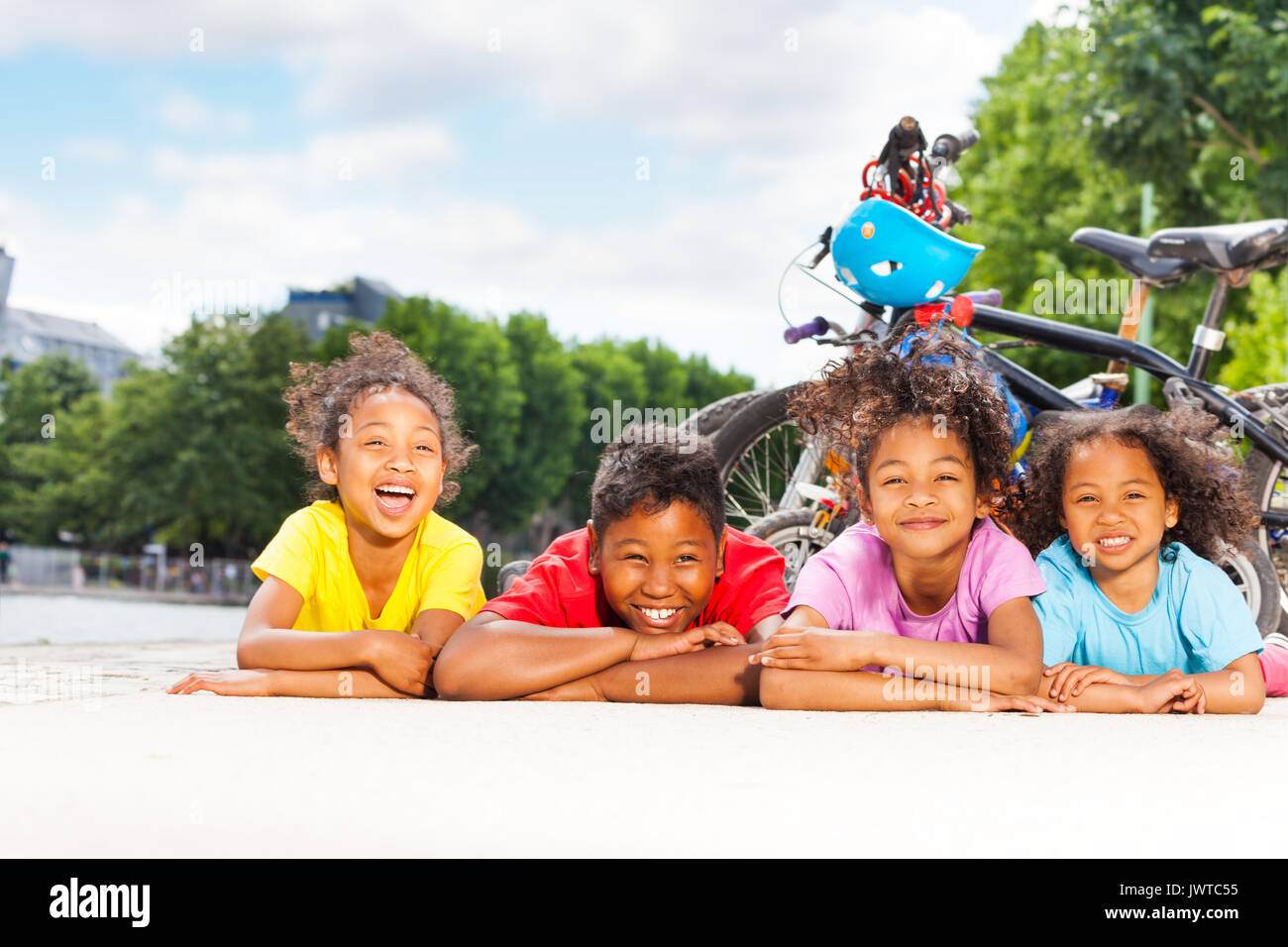 Happy Diverse Children