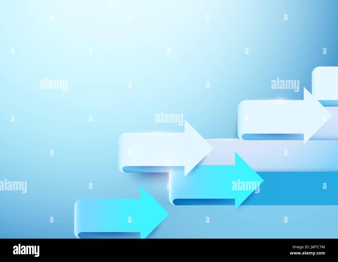 Abstract blue and white arrows sign background. Space for your text ...