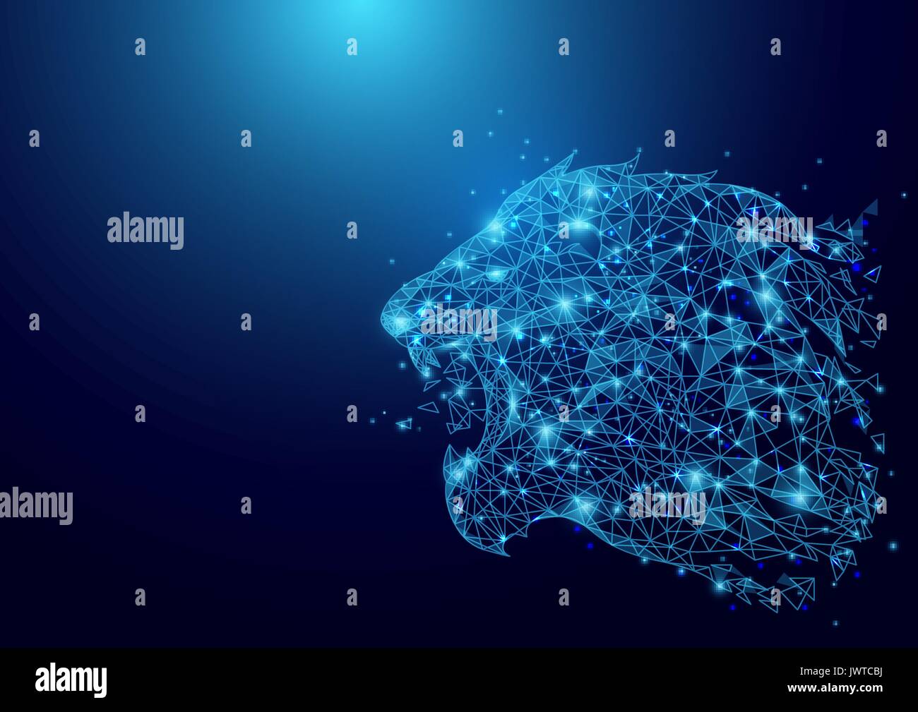 Low poly head wireframe Stock Vector Images - Alamy