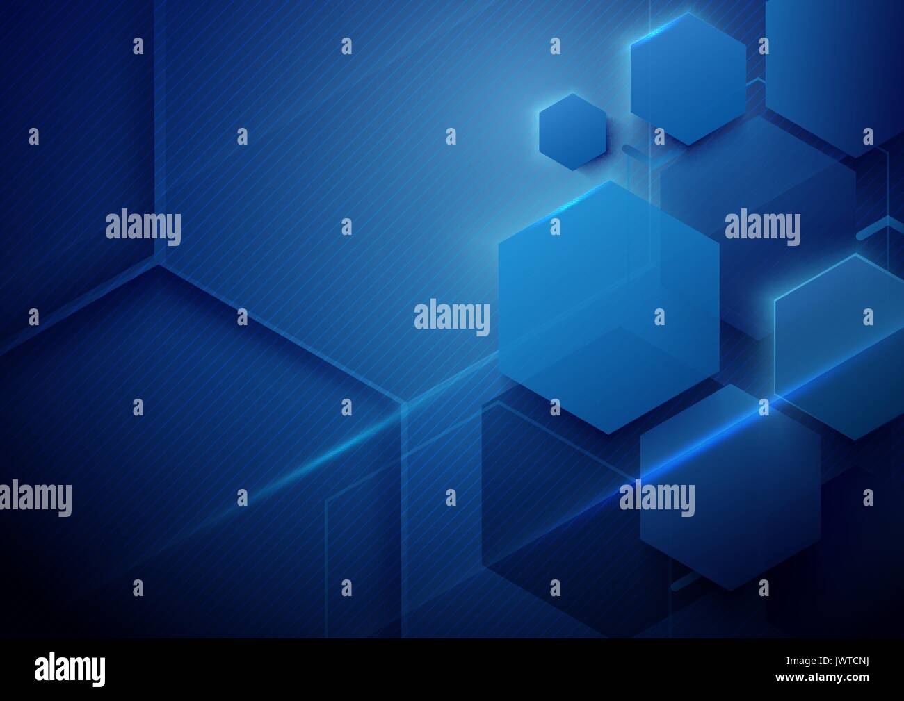 Blue abstract technology digital hi tech concept background. Space for ...
