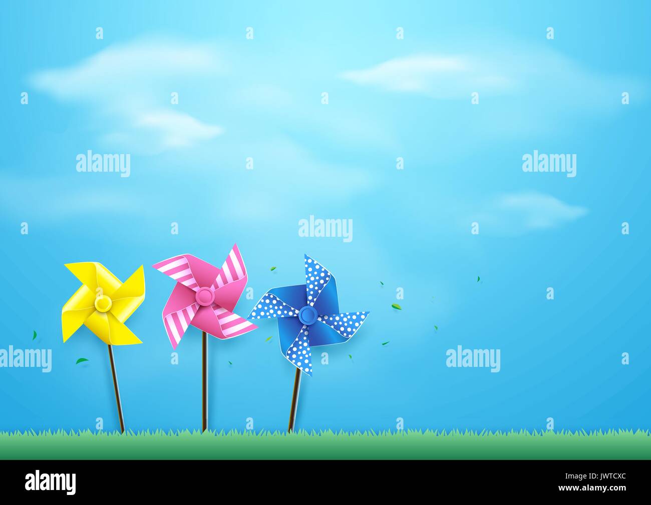 Blowing in breeze Stock Vector Images - Alamy