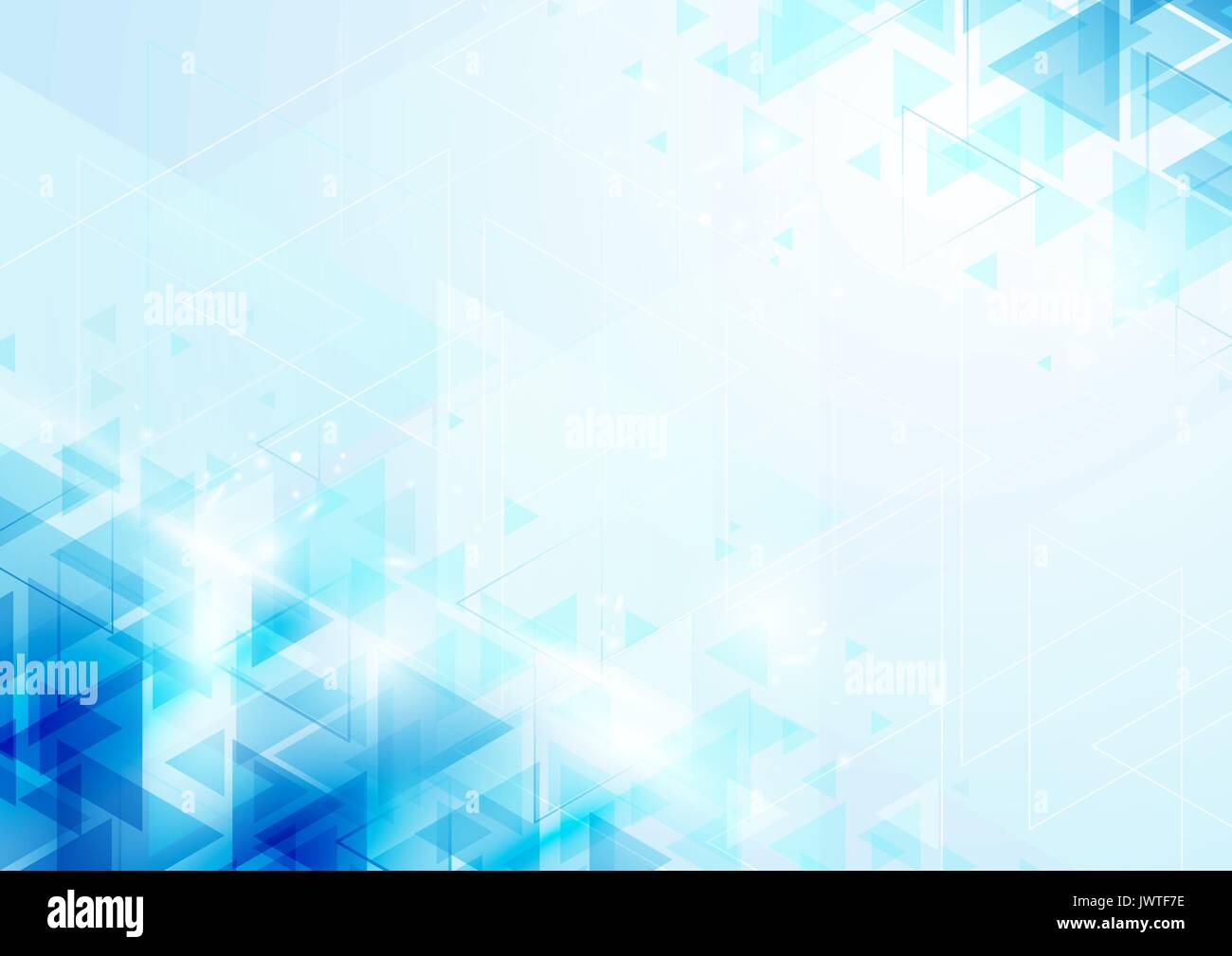 Abstract blue triangles on soft background Stock Vector Image & Art - Alamy