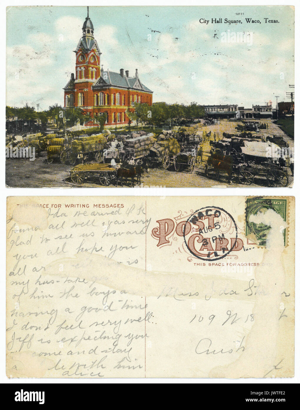 City Hall Square, Waco, Texas Stock Photo - Alamy