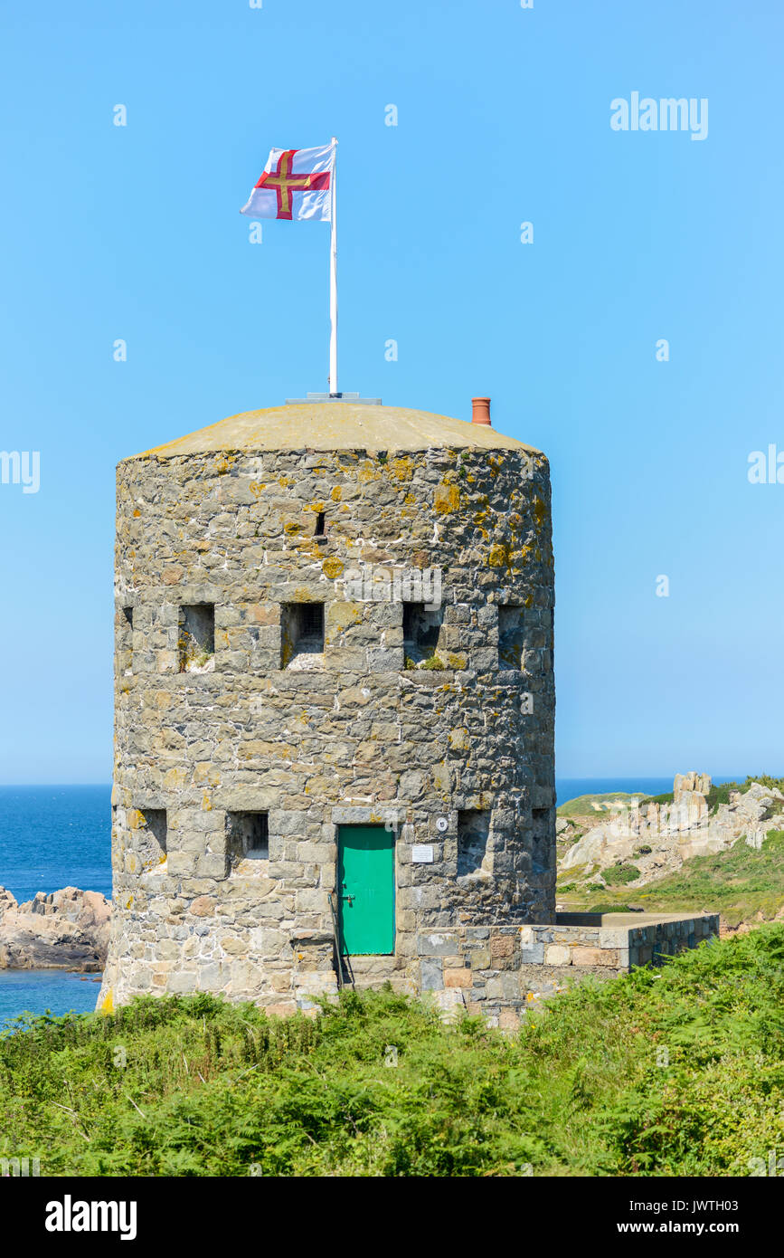 Tower no.5 on Guernsey, Channel Islands Stock Photo - Alamy