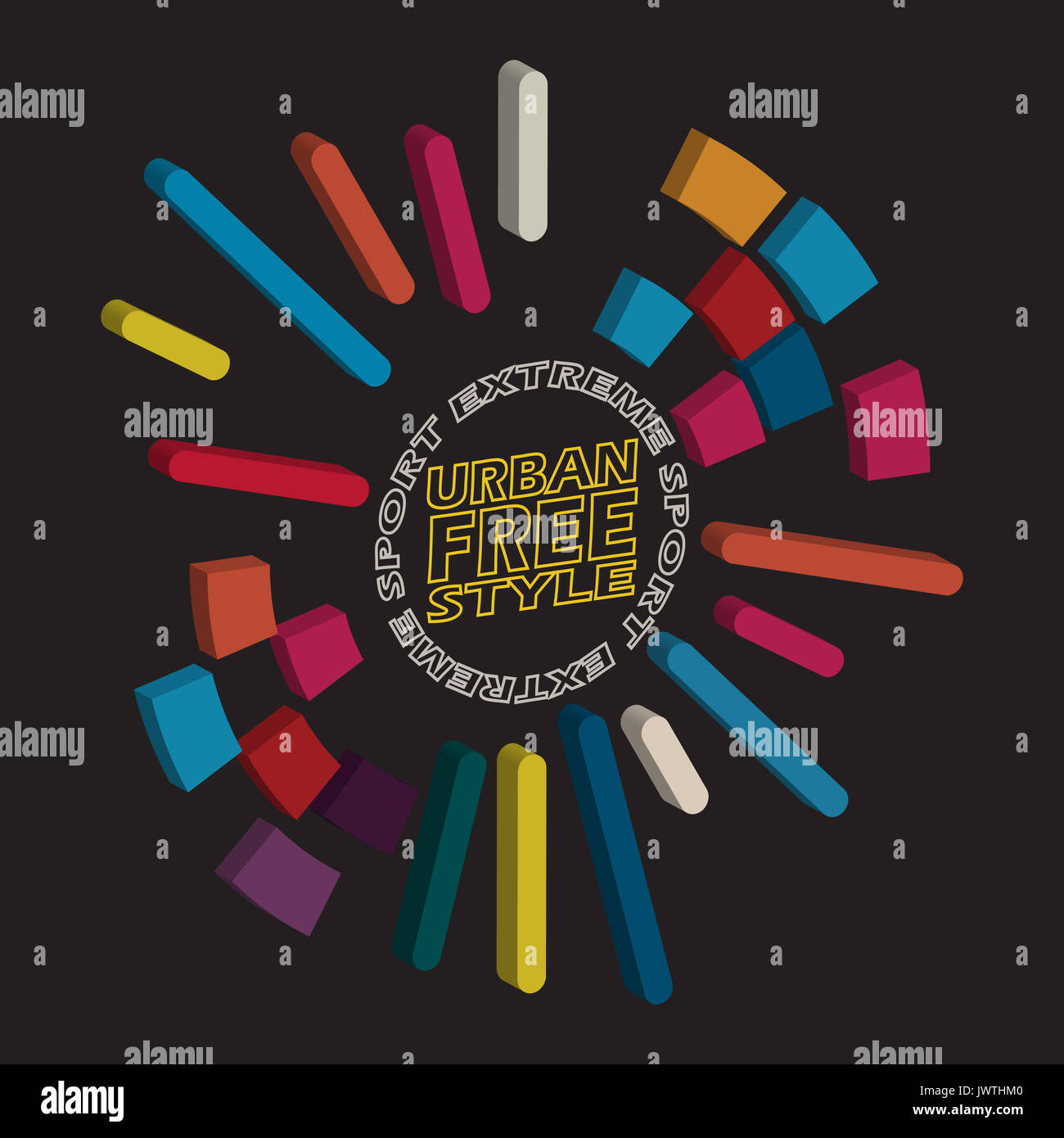 Extreme sport Typography, skateboarding, surfing, snowboarding graphic ...