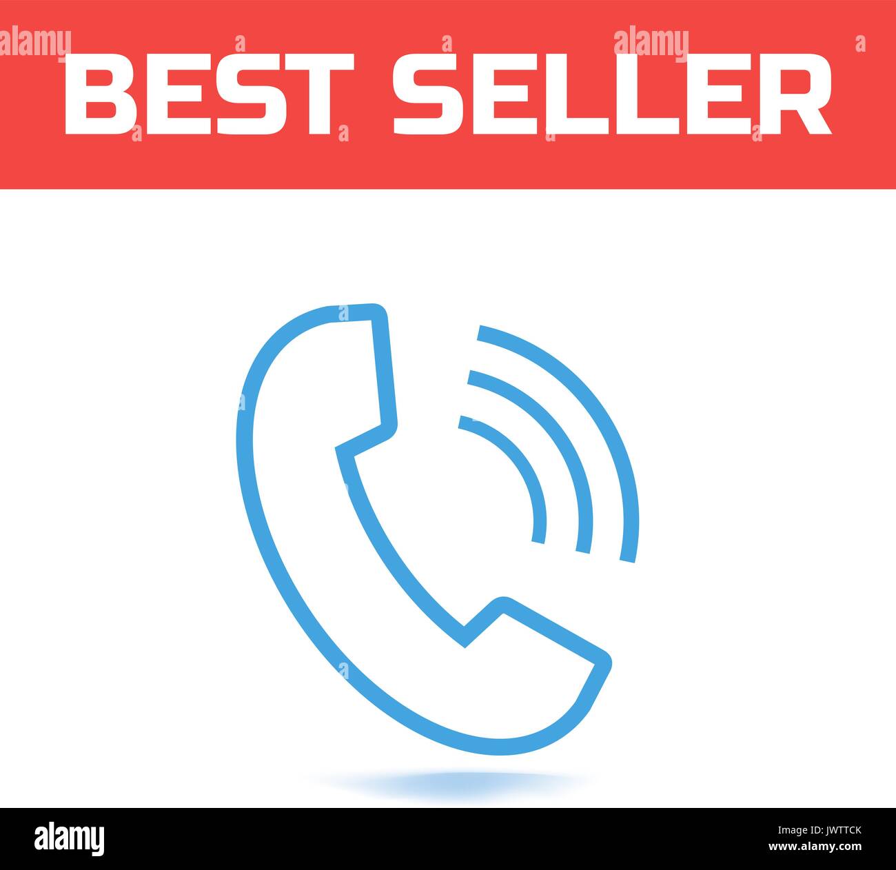 Phone vector icon. Contacts sign isolated on white background. Vector ...