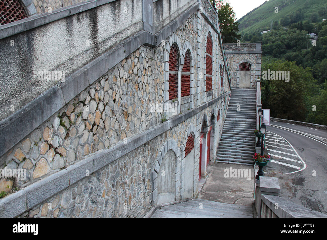 Stairs in Eaux-Bonnes (France Stock Photo - Alamy