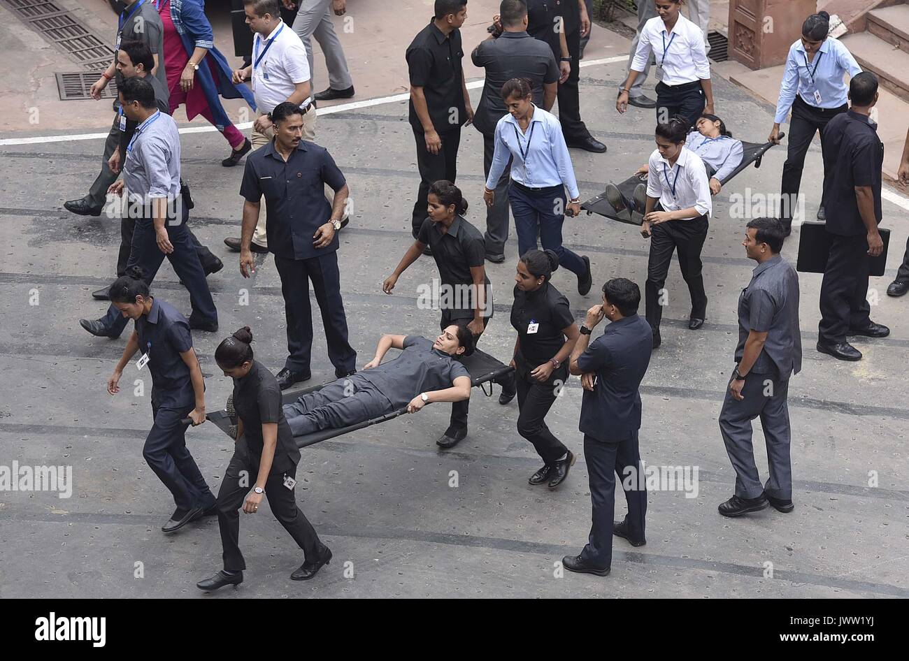 New Delhi, India. 13th August, 2017. Special Protection Group (SPG) and ...