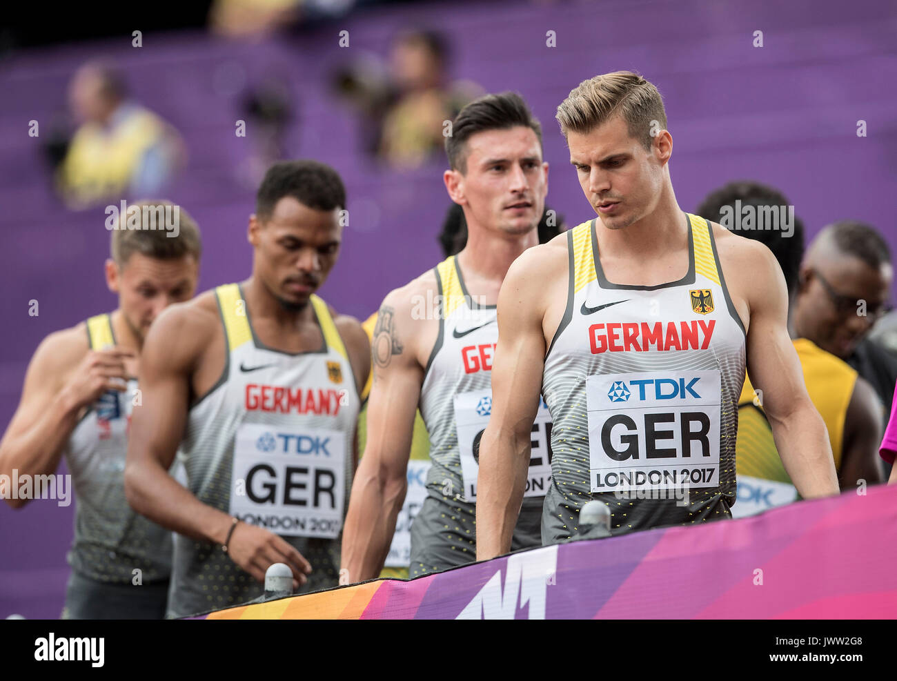 v.r. Julian REUS, Robert HERING, Robin EREWA, Roy SCHMIDT (Team ...