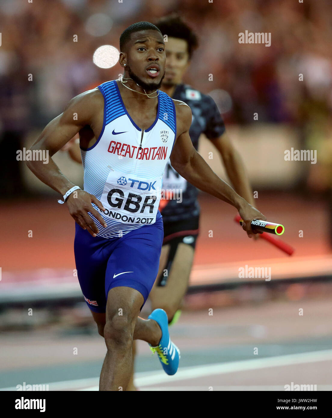Nethaneel Mitchell Blake 4 X100 Mens Final World Athletics ...