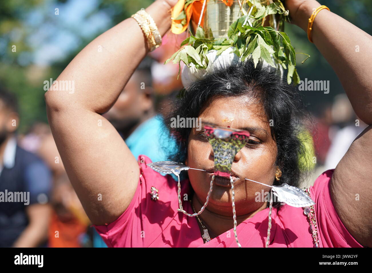 Hindu devotee in annual thaipusam hi-res stock photography and images ...