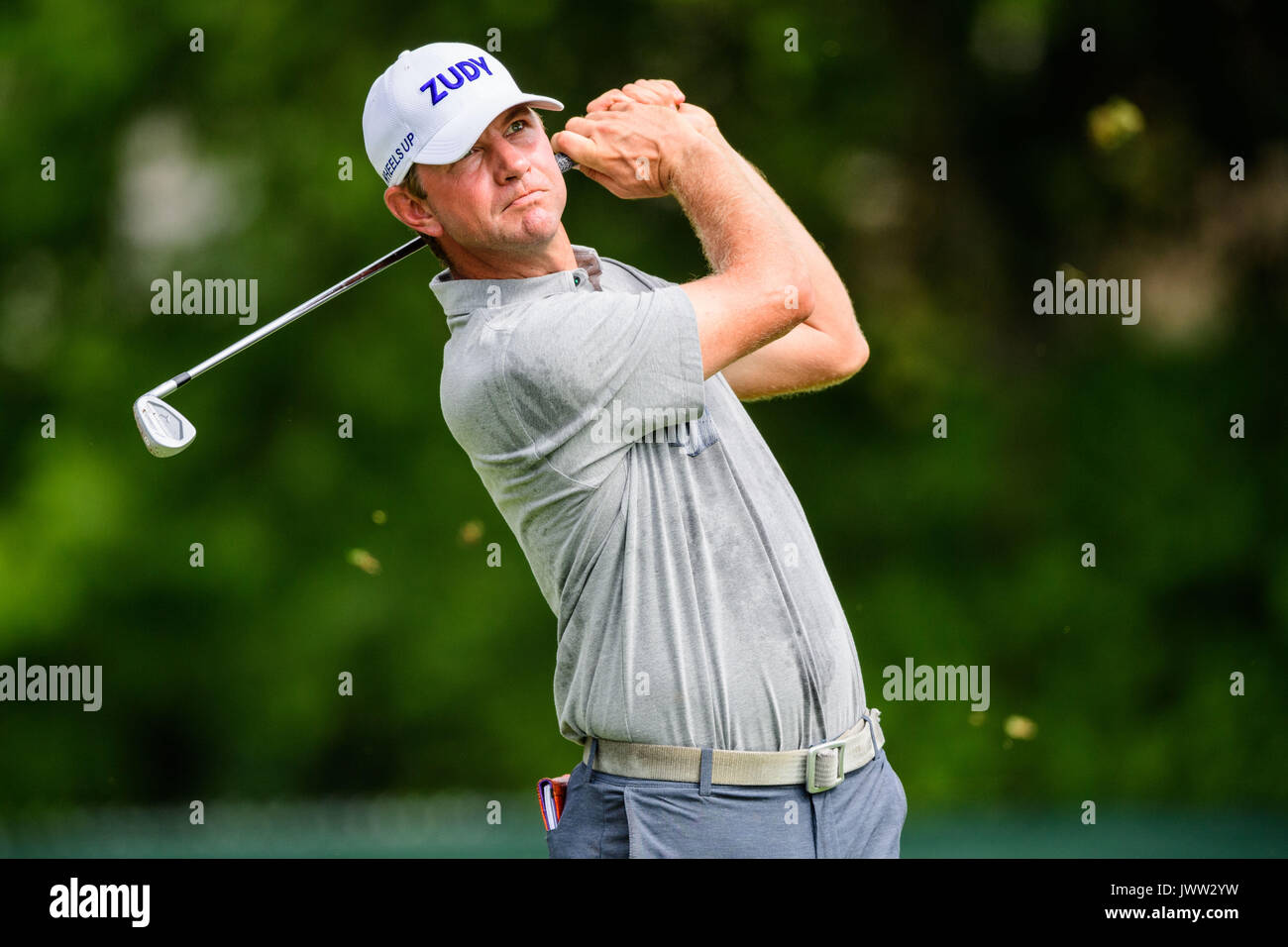 Charlotte, NC., USA. 13th August, 2017. Golfer Lucas Glover during the ...