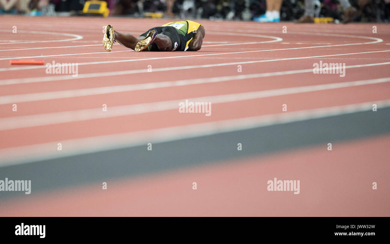 London, UK. 13th Aug, 2017. Sprinter Usain Bolt of Jamaica can be seen ...