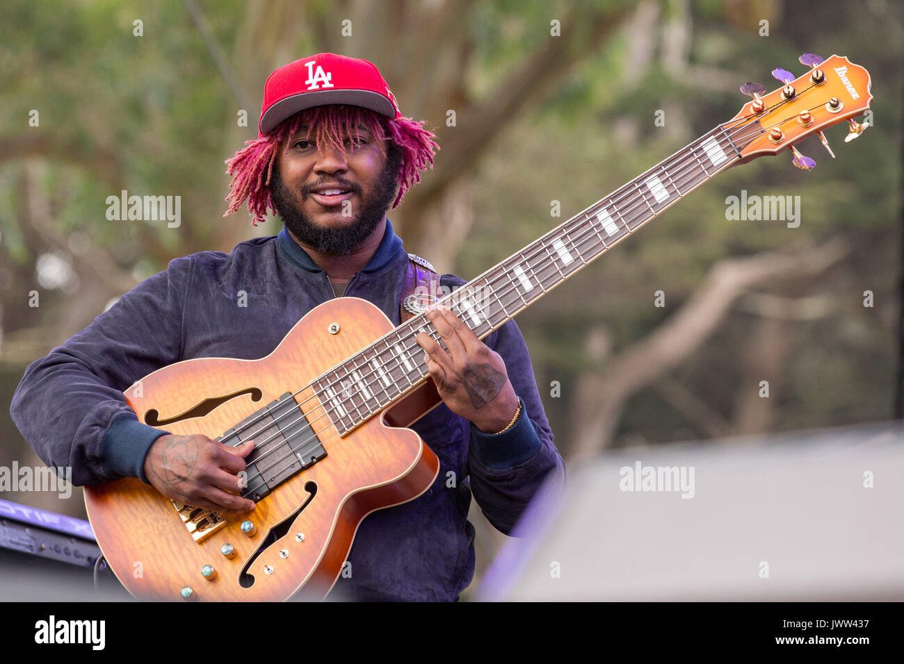 San Francisco, California, USA. 12th Aug, 2017. THUNDERCAT (STEPHEN ...