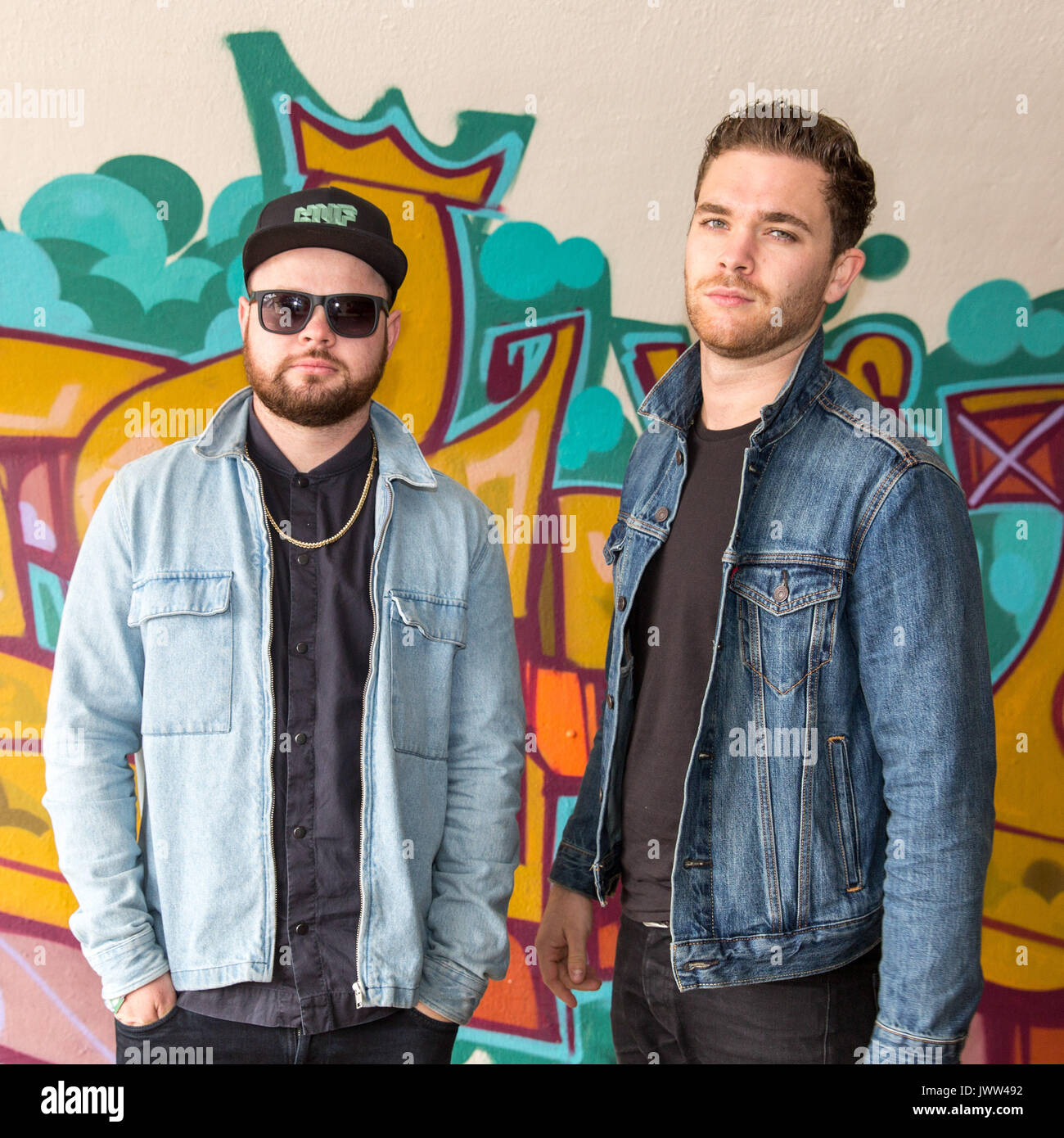 San Francisco, California, USA. 12th Aug, 2017. BEN THATCHER and MIKE ...