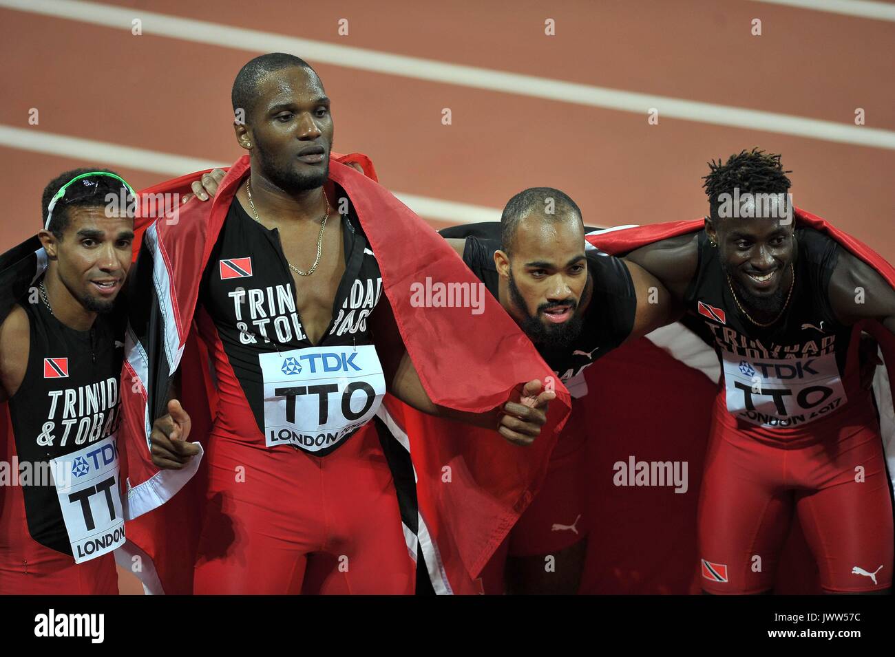 London, UK. 13th August, 2017. The TTO team celebrate their win in the ...